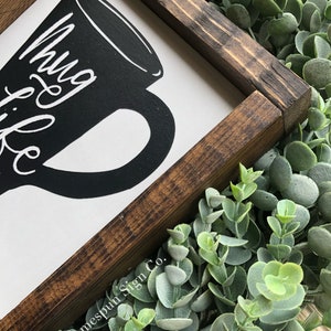 Mug Life Coffee Cup Sign for Coffee Station or Coffee Lover Kitchen ...