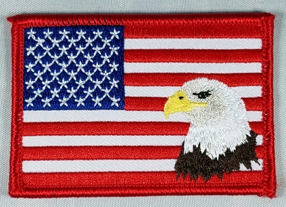 America Eagle Flag Patch | Etsy