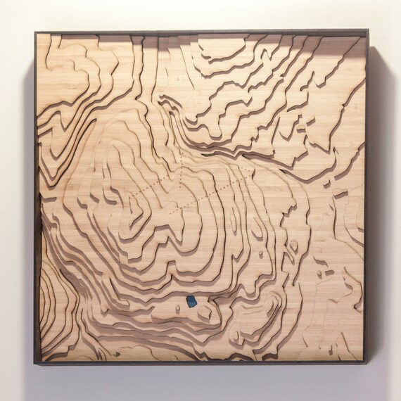 3D Laser Cut Topographic Map of Kimberley British Columbia | Etsy