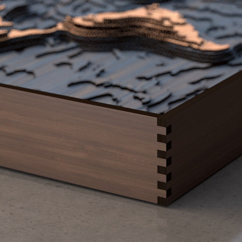 3D Laser Cut Topographic Map of the World | Etsy