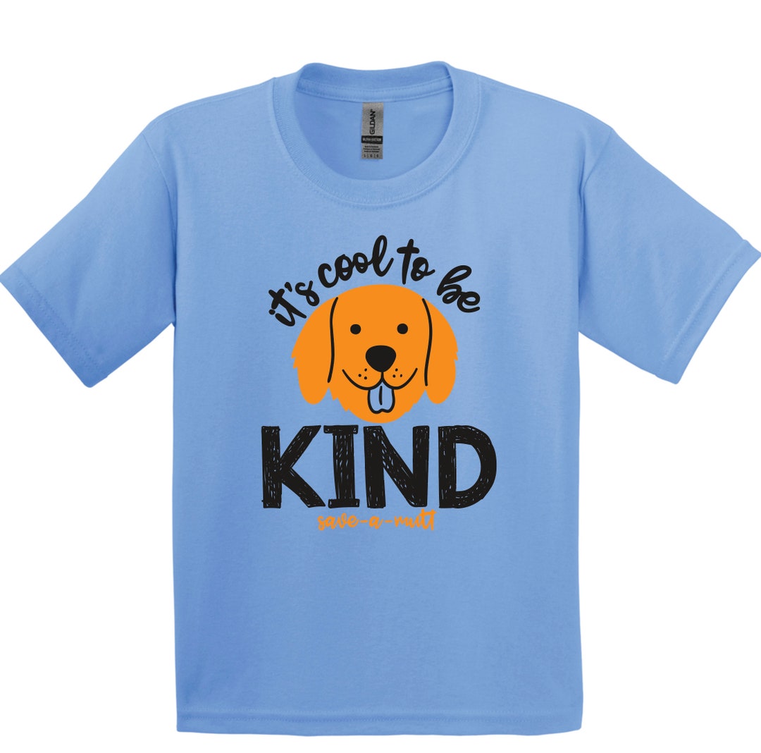 T-shirt Kids Be KIND blue - Etsy