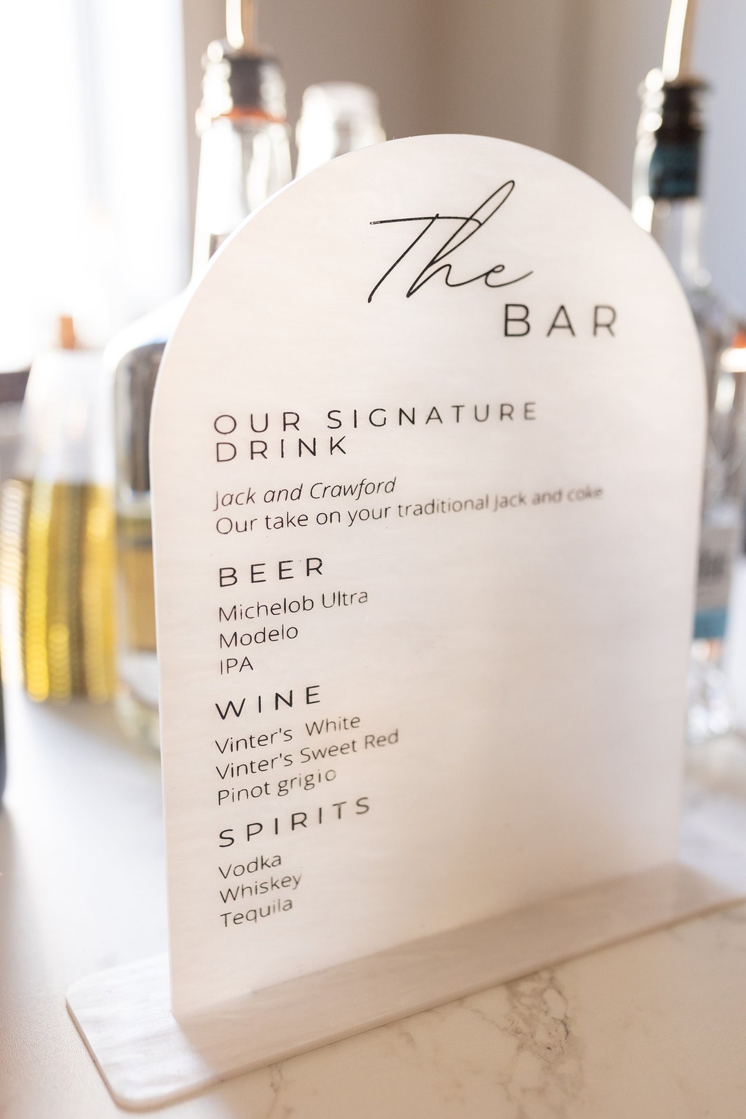 Personalized Wedding Bar Sign - Etsy