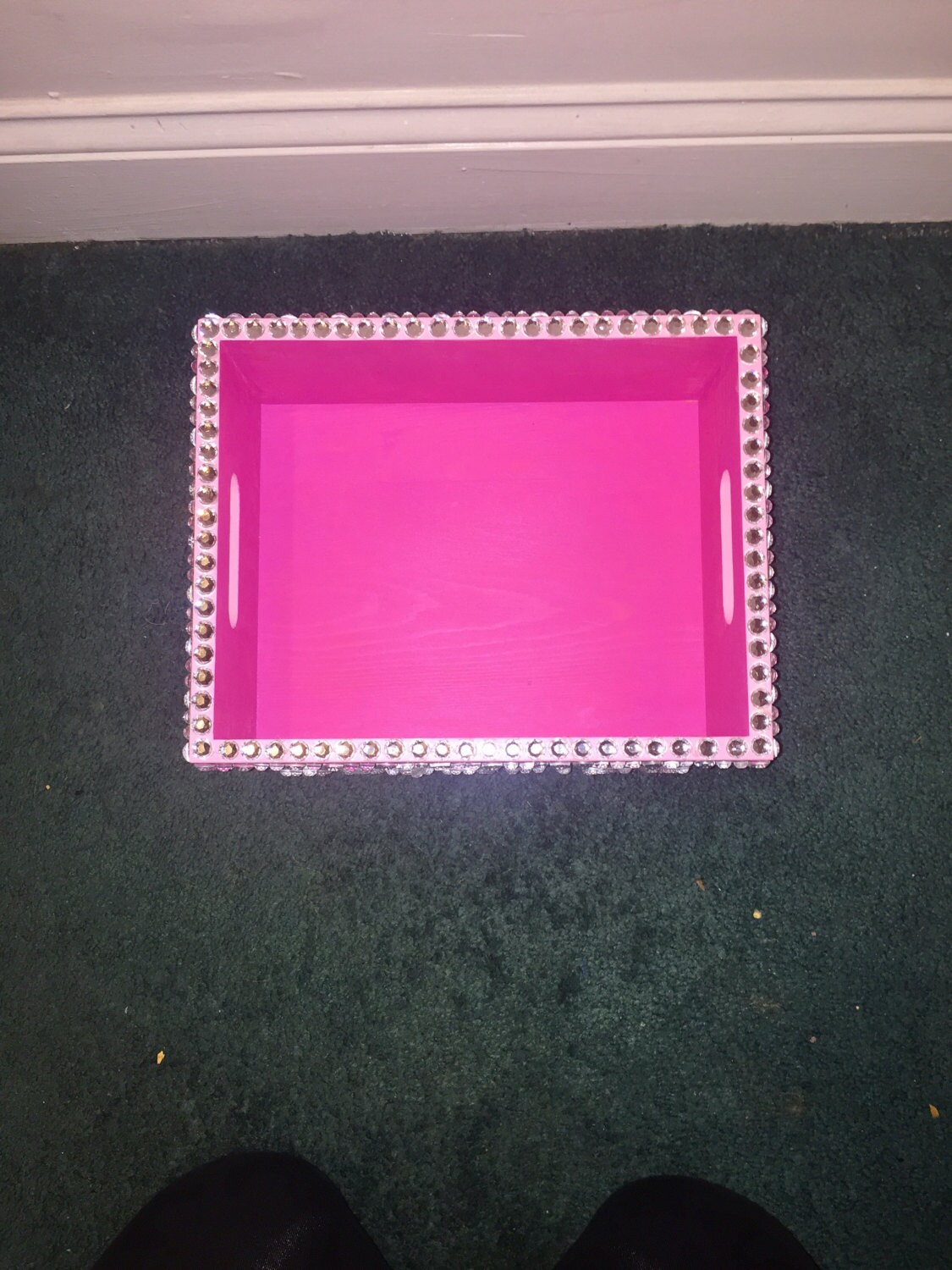 Chevron Bedazzled Storage Bin for Her - Etsy