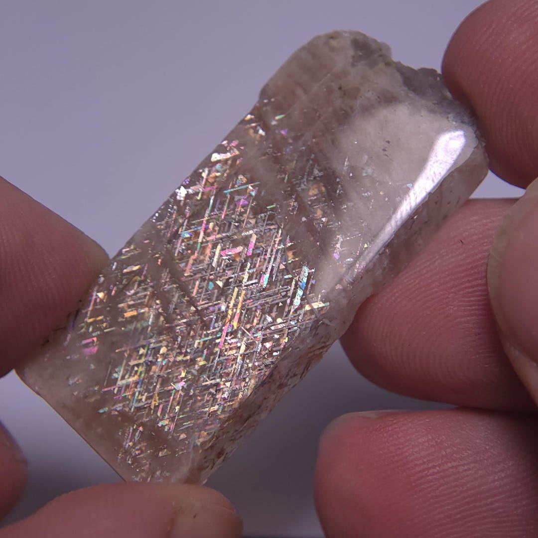 Australian Rainbow Lattice Sunstone Specimen 46 X 20mm A4910 - Etsy