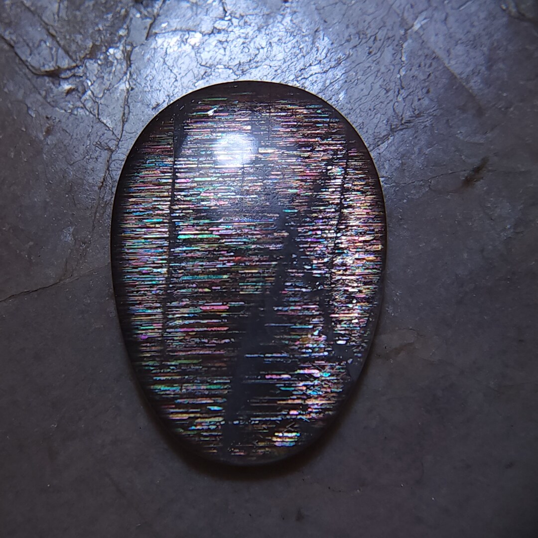 Large Rainbow Meteor Shower Sunstone Cabochon 37x26mm A2803 - Etsy