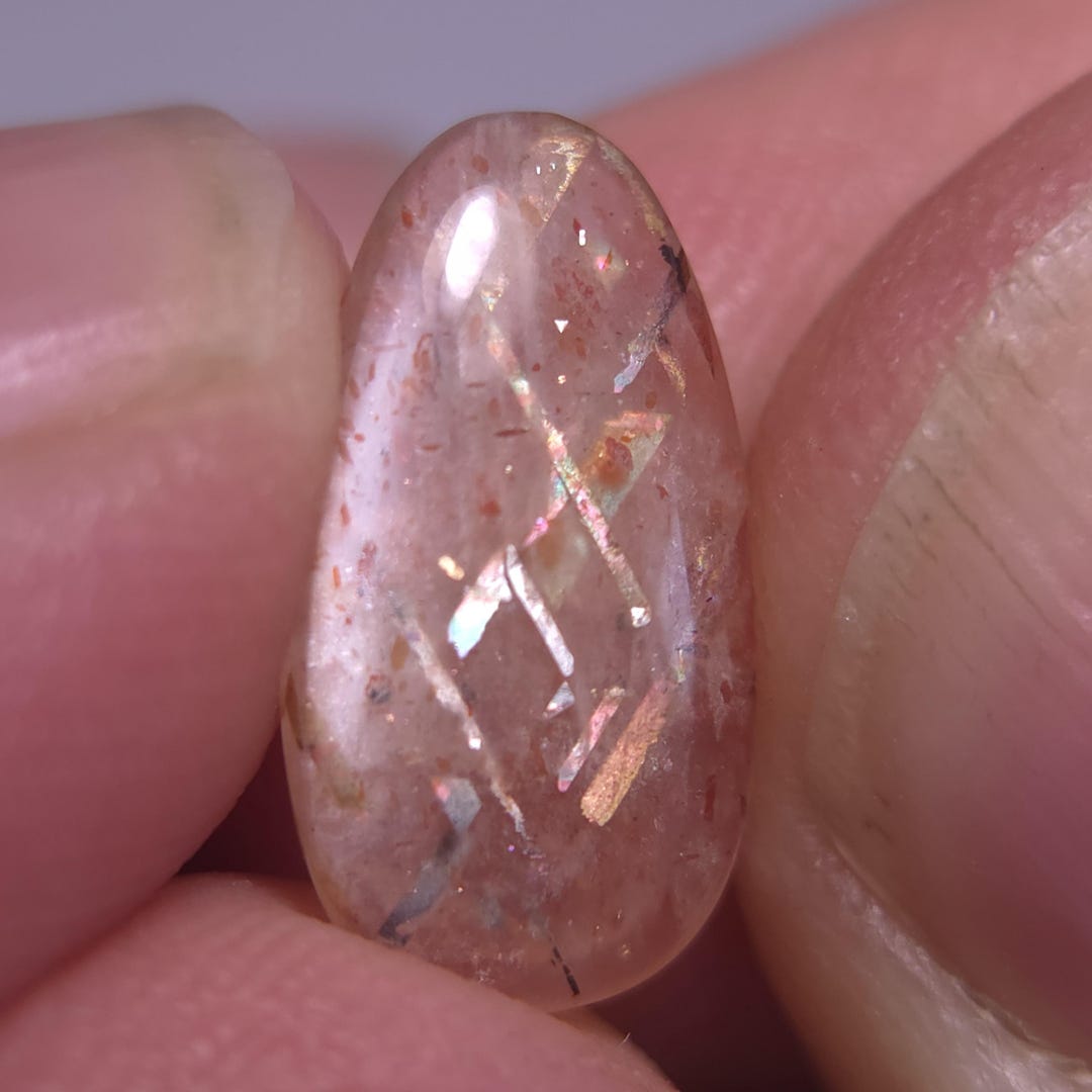 Australian Rainbow Lattice Sunstone Specimen 15 X 8mm A4921 - Etsy