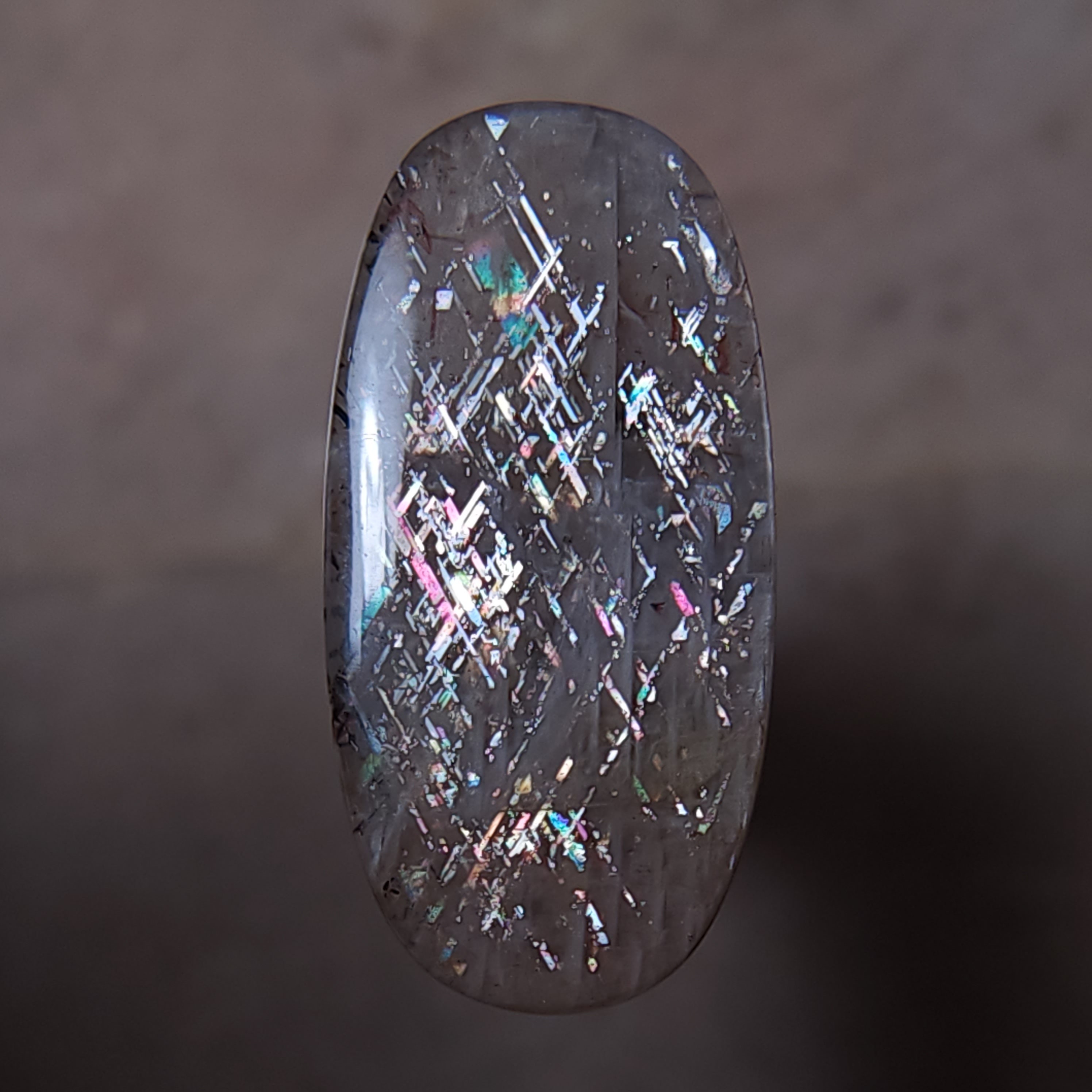 Australian Rainbow Lattice Sunstone Cabochon 27 X 13 Mm A3235 - Etsy