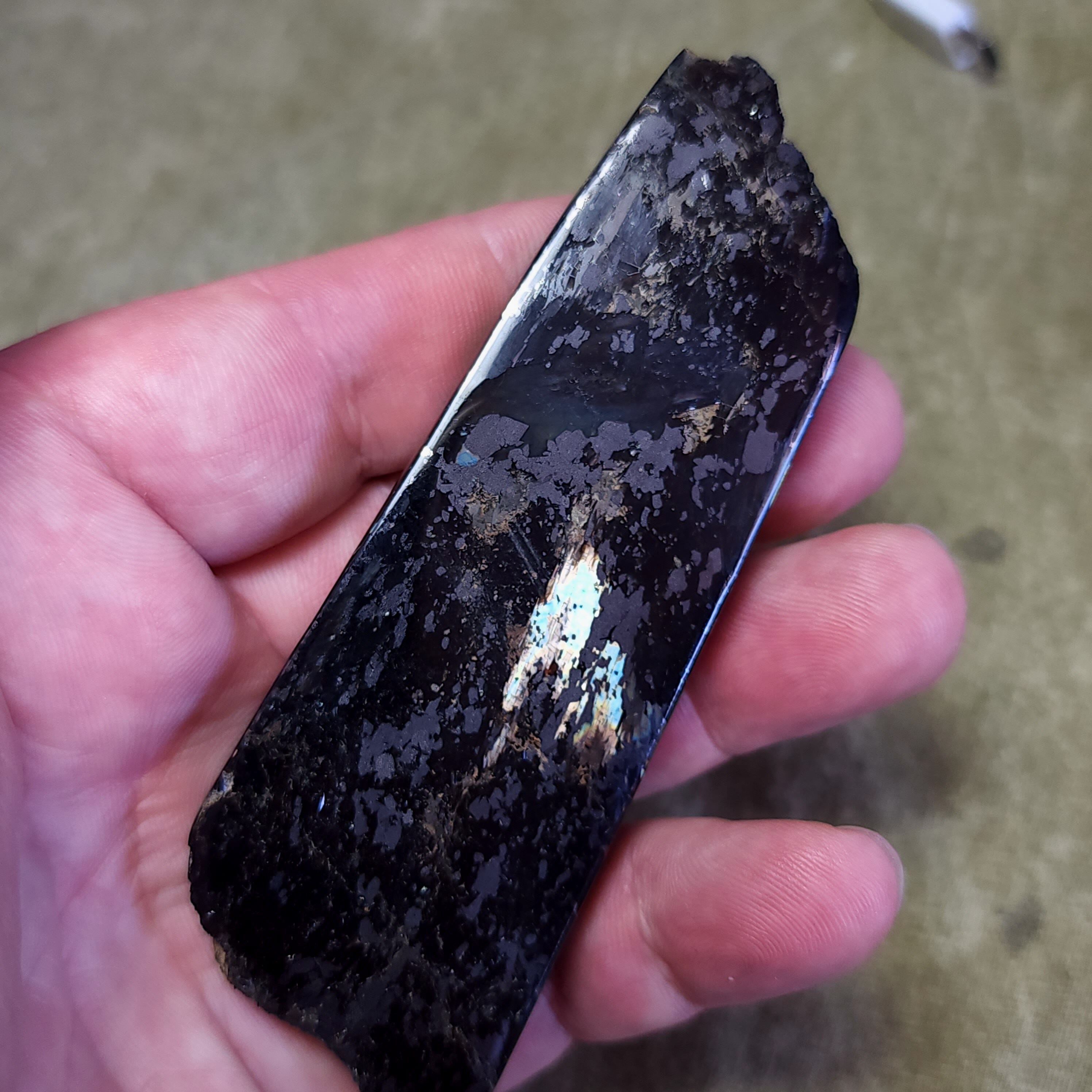 Extra Large Big Blue and Red Flash Nuumite Polished Specimen - Etsy UK