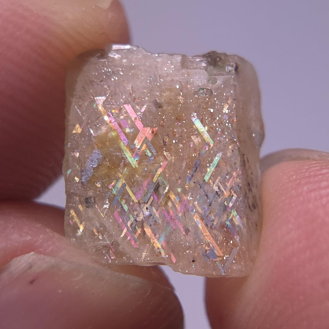 Australian Rainbow Lattice Sunstone Specimen 13 X 11mm A4913 - Etsy