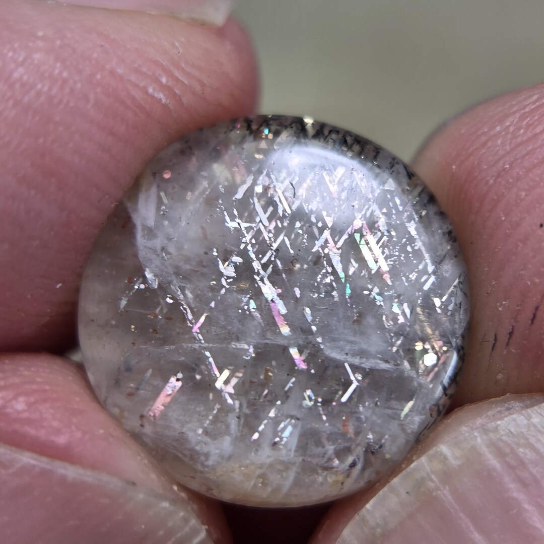 Australian Rainbow Lattice Sunstone Cabochon 15 X 5mm A4178 - Etsy