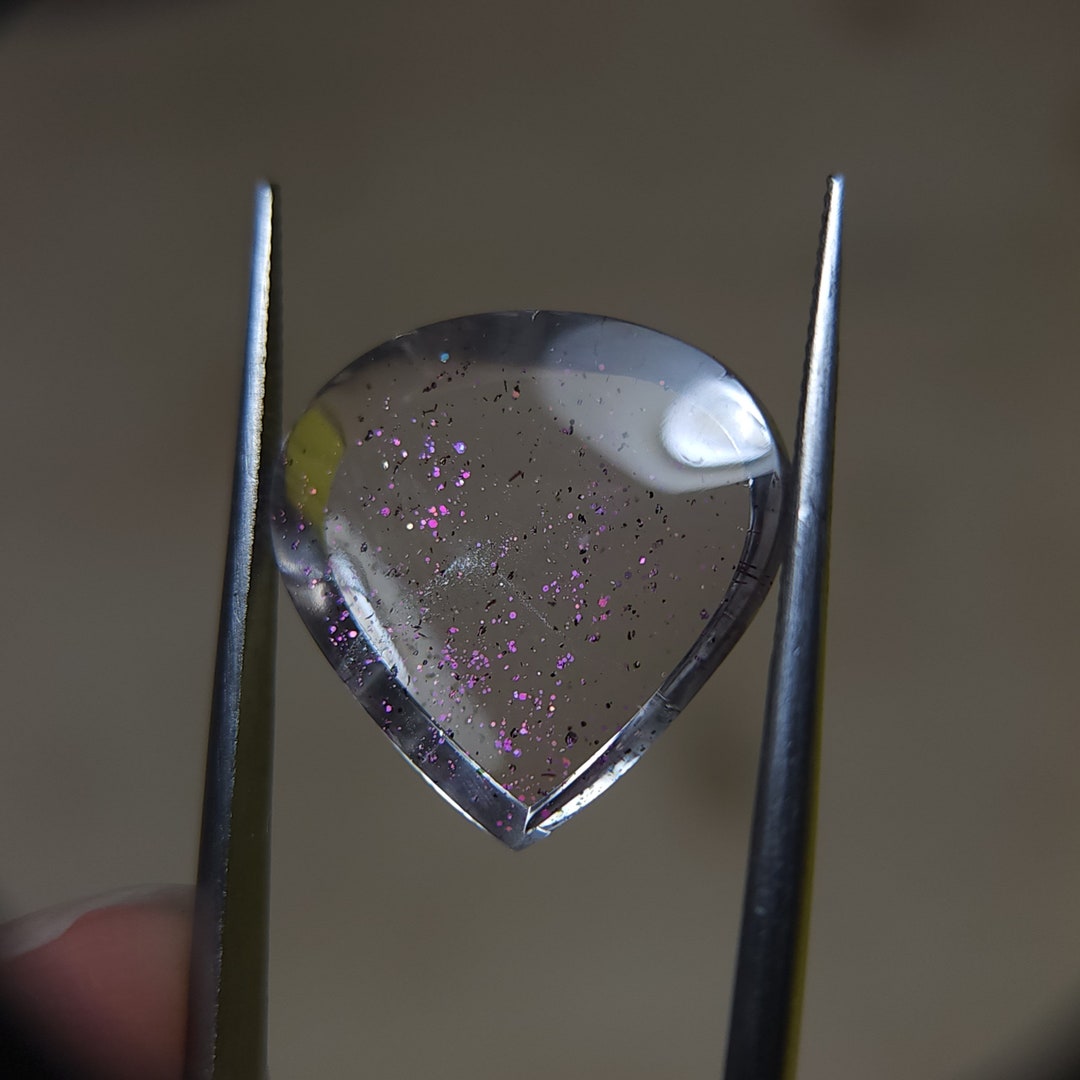 Pink Fire Quartz Covellite Quartz Cabochon 17 X 17 X 4.3mm A4131 - Etsy