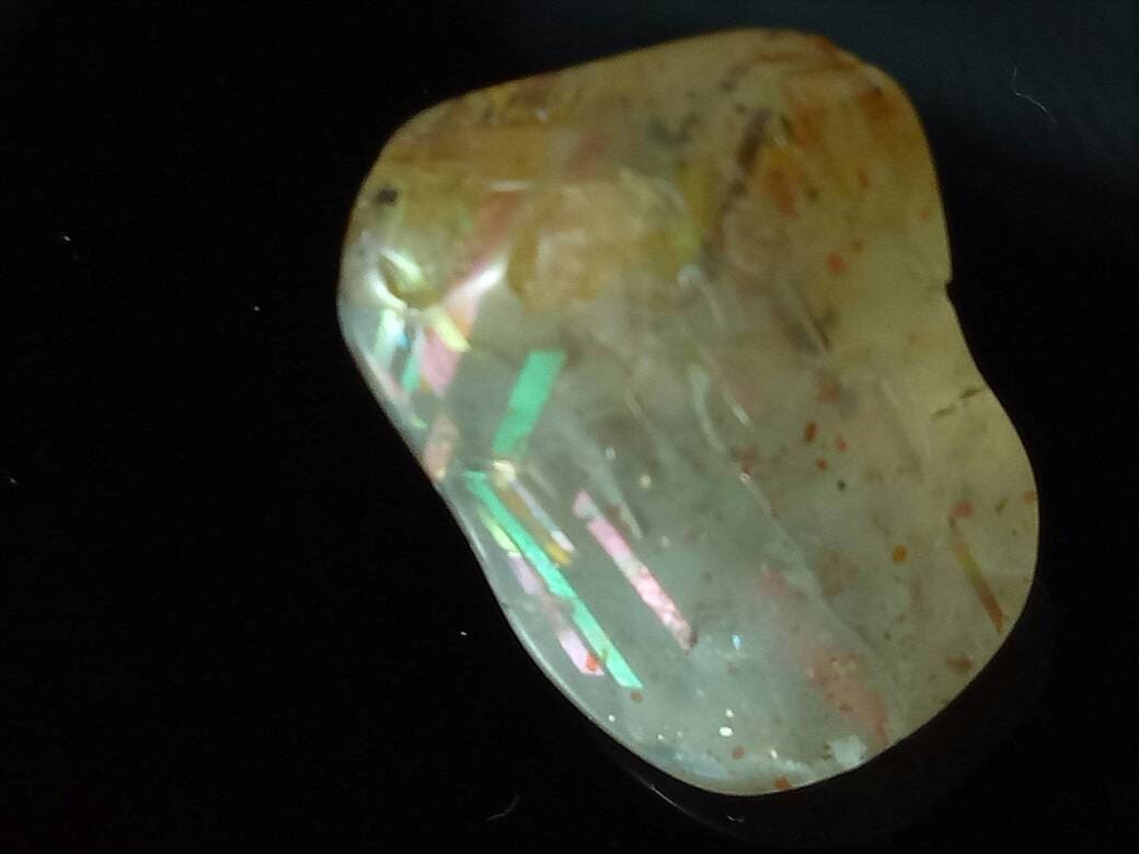 Rainbow lattice sunstone 1.6cm B329 | Etsy