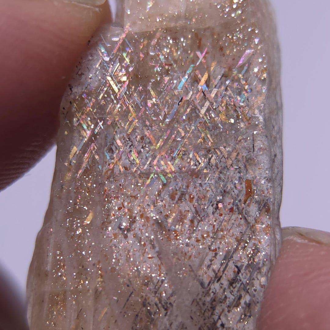 Australian Rainbow Lattice Sunstone Specimen 43x17mm A2889 - Etsy