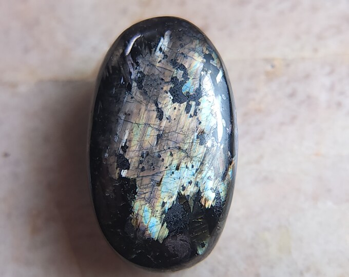 Nuummite Cabochon 24 X 14mm A4029 - Etsy