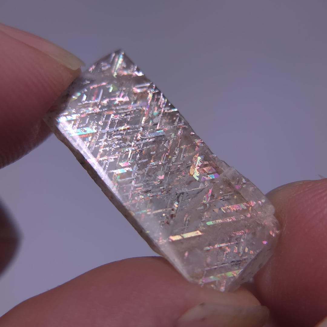 Australian Rainbow Lattice Sunstone Specimen 26 X 12 Mm A4961 - Etsy