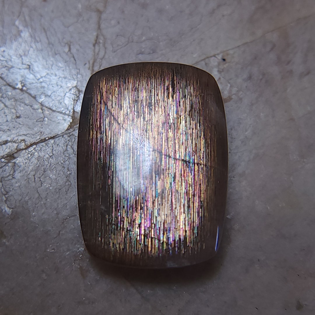 Rainbow Meteor Shower Sunstone Cabochon 23 X 16mm A3424 - Etsy