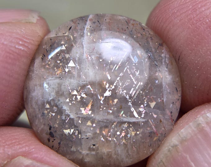 Australian Rainbow Lattice Sunstone Specimen 14 X 7mm A4918 - Etsy