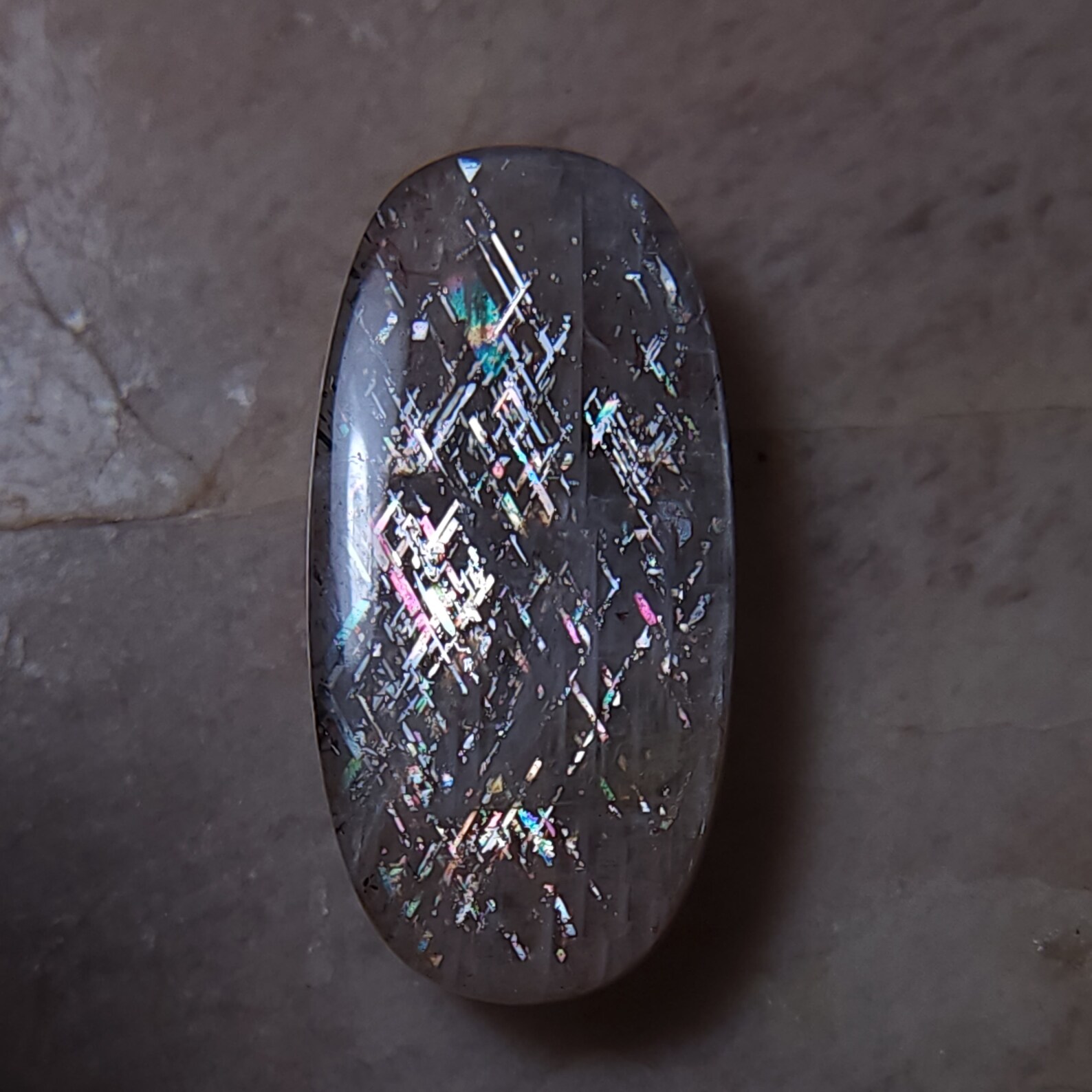 Australian Rainbow Lattice Sunstone Cabochon 27 X 13 Mm A3235 - Etsy