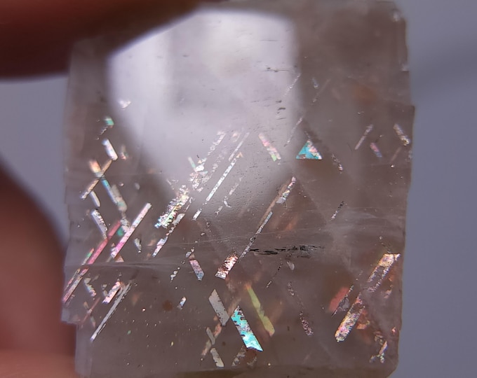 Australian Rainbow Lattice Sunstone Cabochon 18 X 10mm A4174 - Etsy