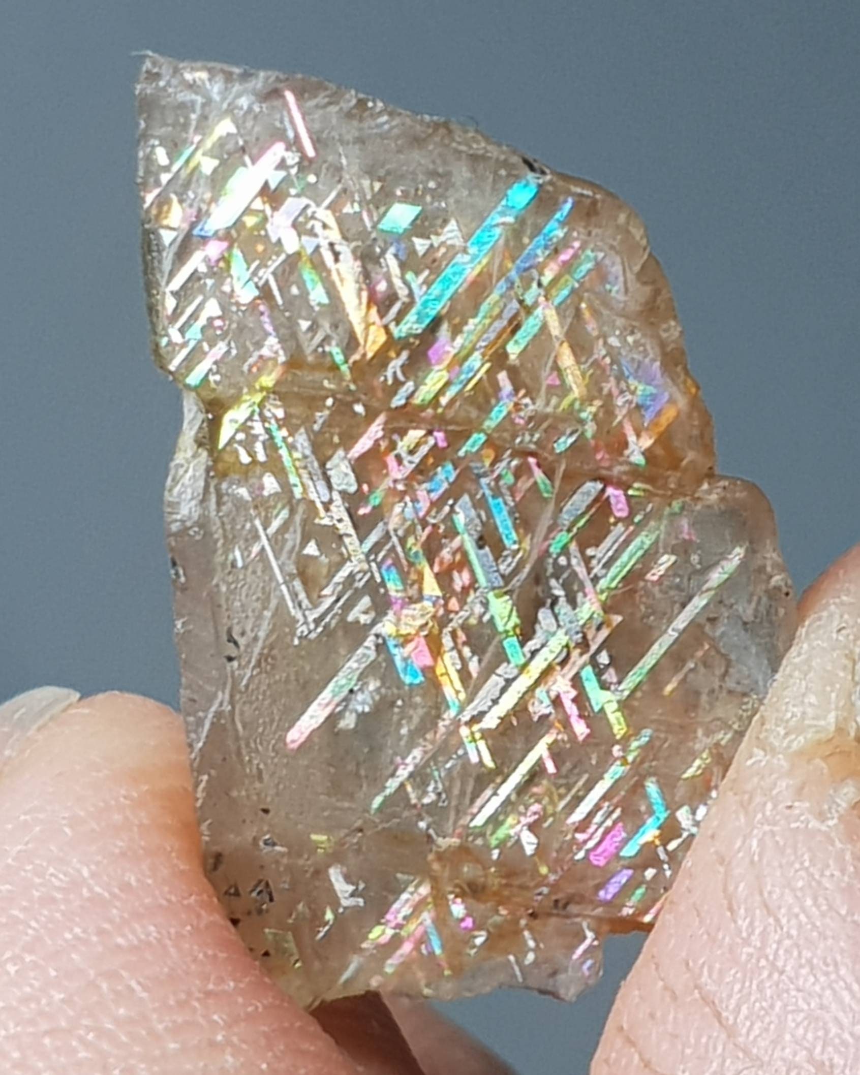 Rainbow Lattice Sunstone Specimen 21 x 12.5mm J059 | Etsy