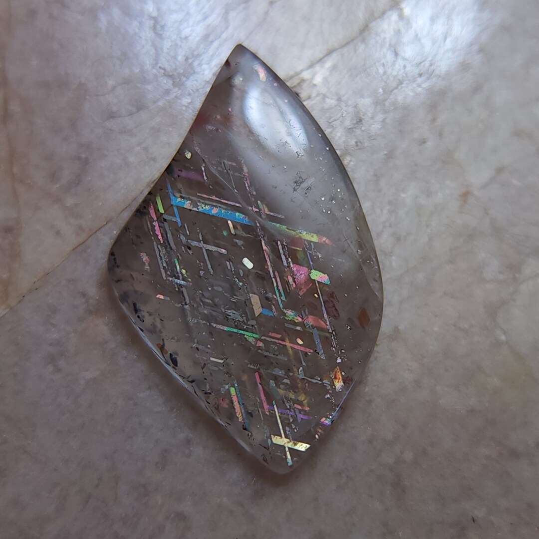 Australian Rainbow Lattice Sunstone Cabochon 21 X 13mm A4123 - Etsy