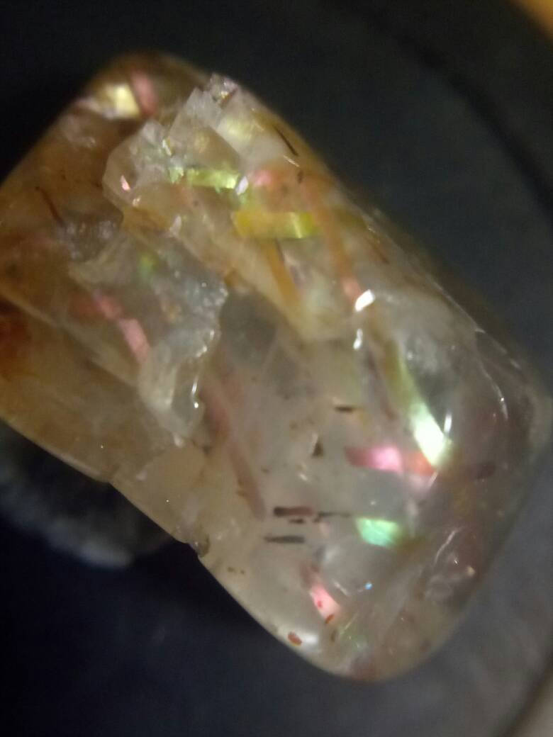 Rainbow lattice sunstone 1.6cm B329 | Etsy