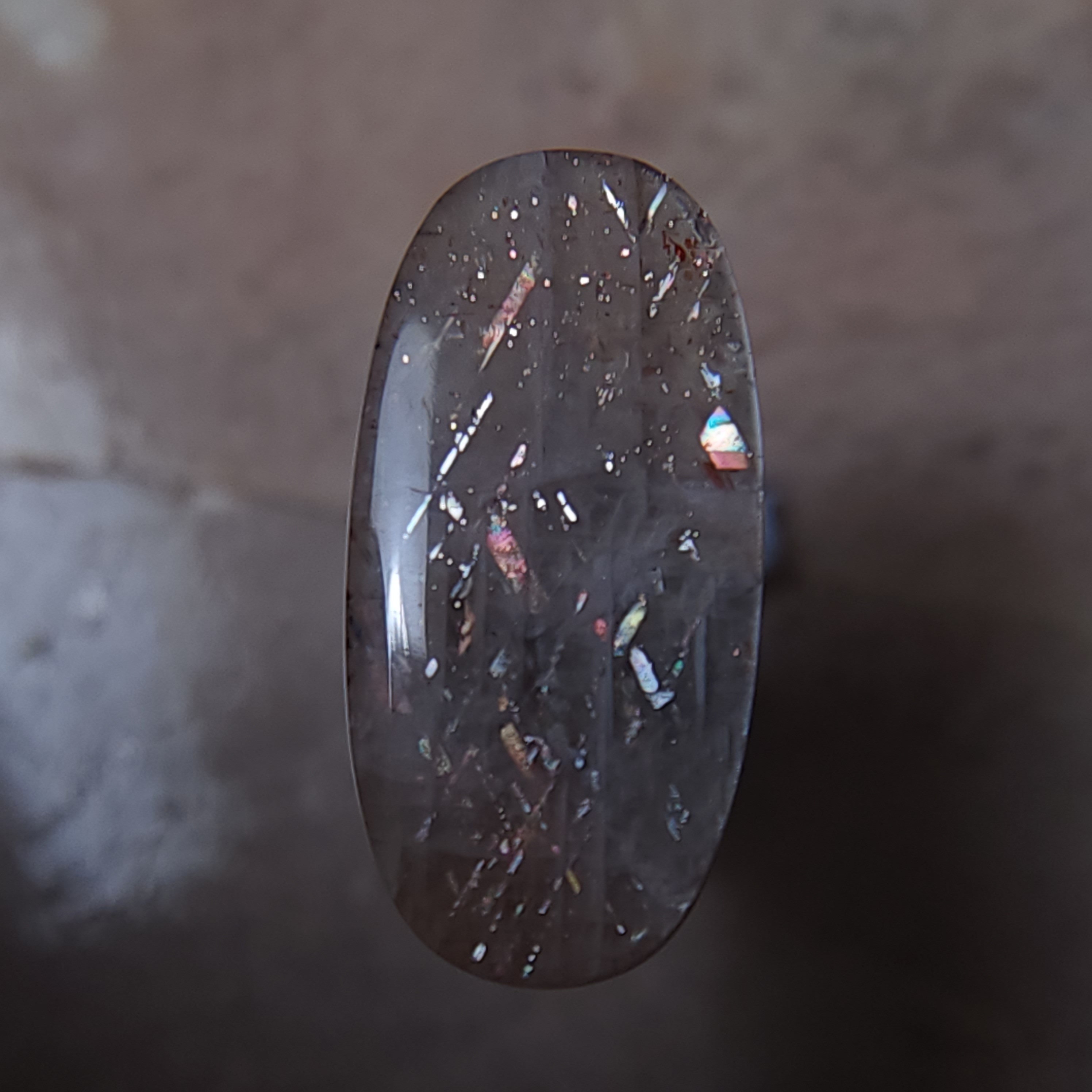Australian Rainbow Lattice Sunstone Cabochon 27 X 13 Mm A3235 - Etsy
