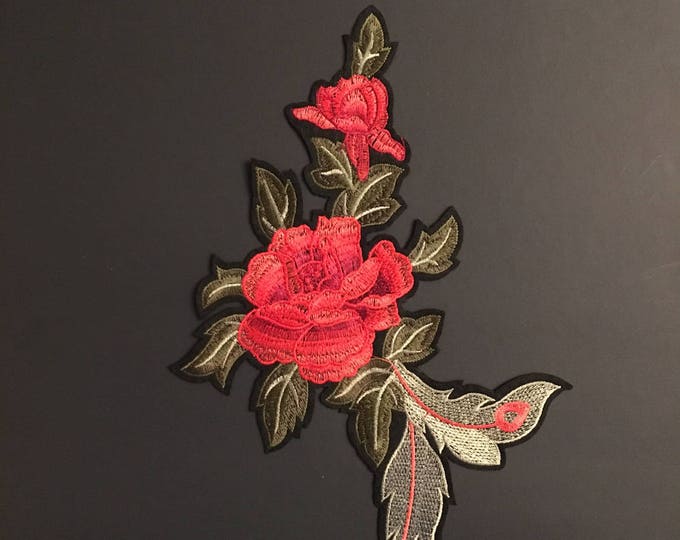Iron on Patch-embroidery Patch-gucci Style Patch-patches-rose Patch ...