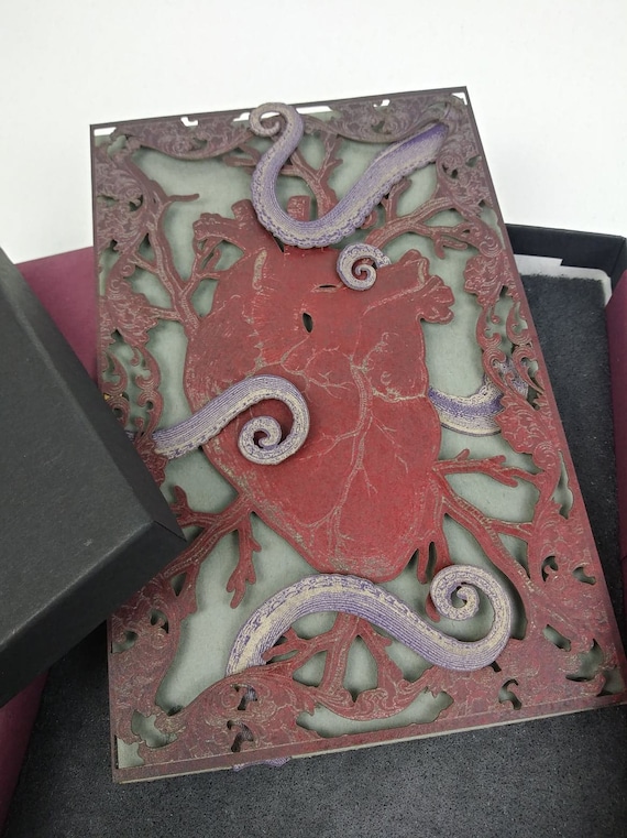 Handmade Anatomical Heart Octopus Valentines Day Anniversary | Etsy