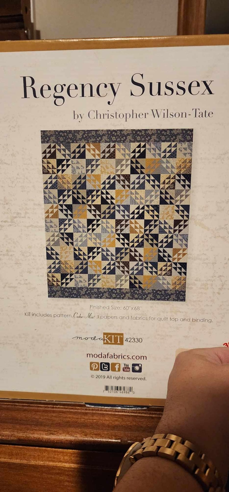 Regency Sussex- Cricket Quilt Kit by Christopher Wilson-tate for Moda ...