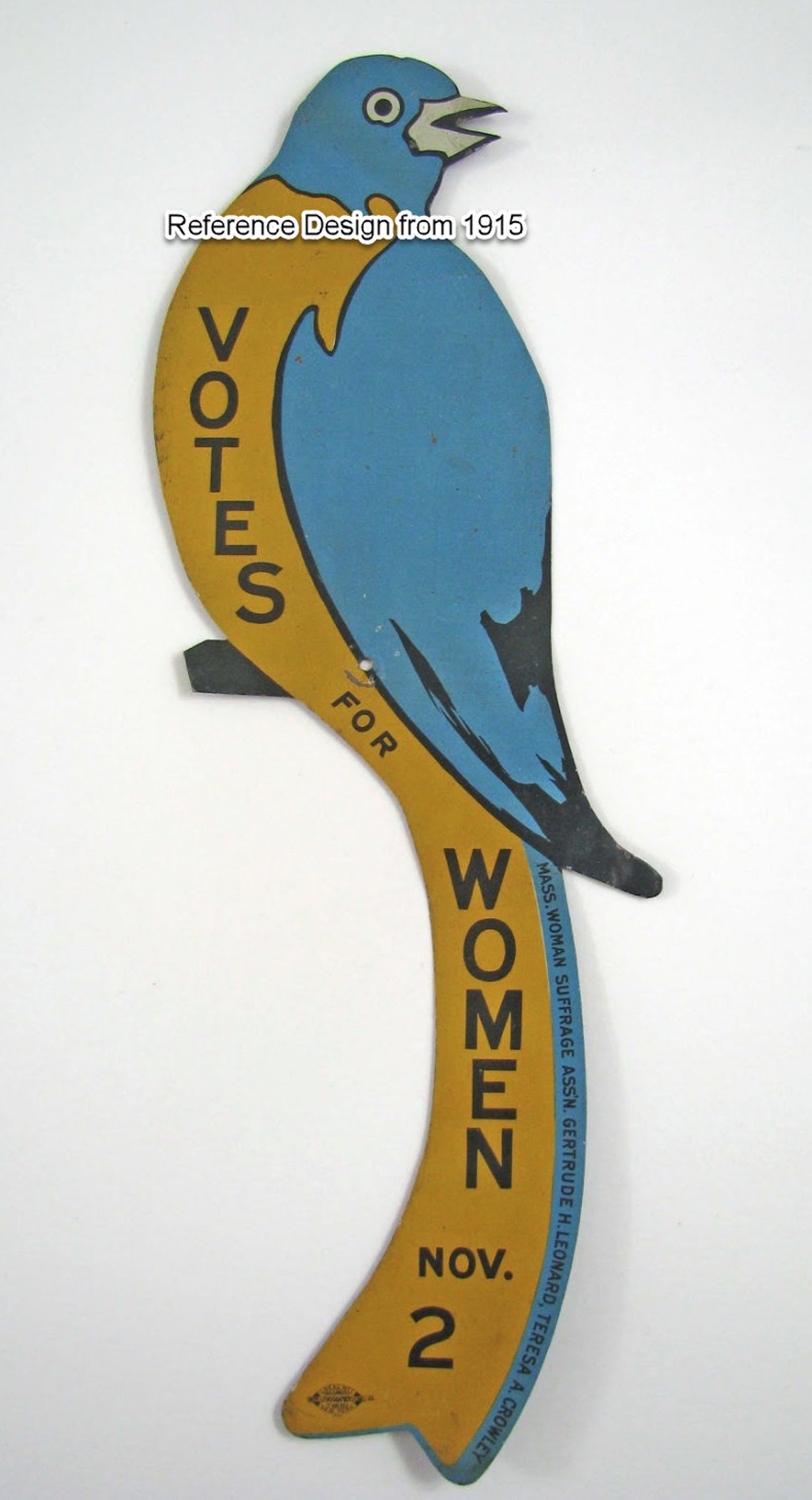 Votes for Women Suffrage Bird Feminist Election Enamel Pin From Drumpf ...
