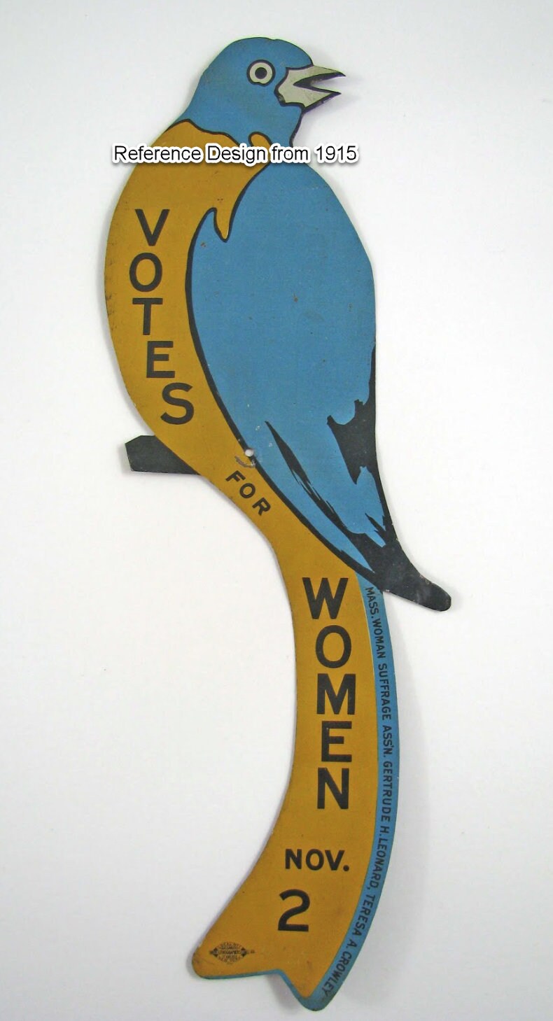 Votes for Women Suffrage Bird Feminist Election Enamel Pin From Drumpf ...