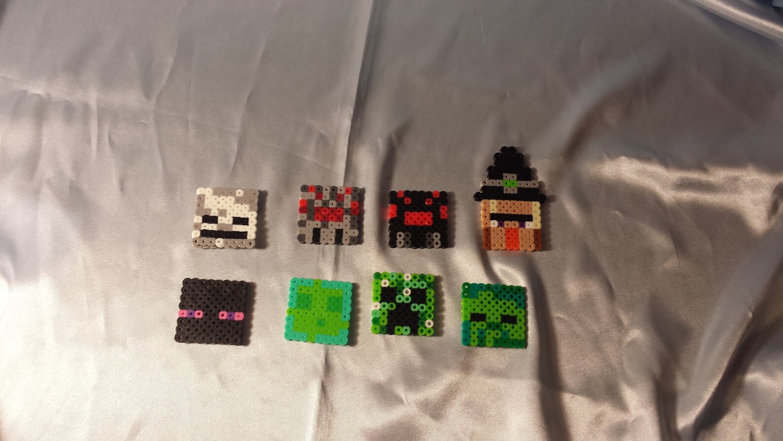 Minecraft Character/mob Sprites Perler Bead Art - Etsy