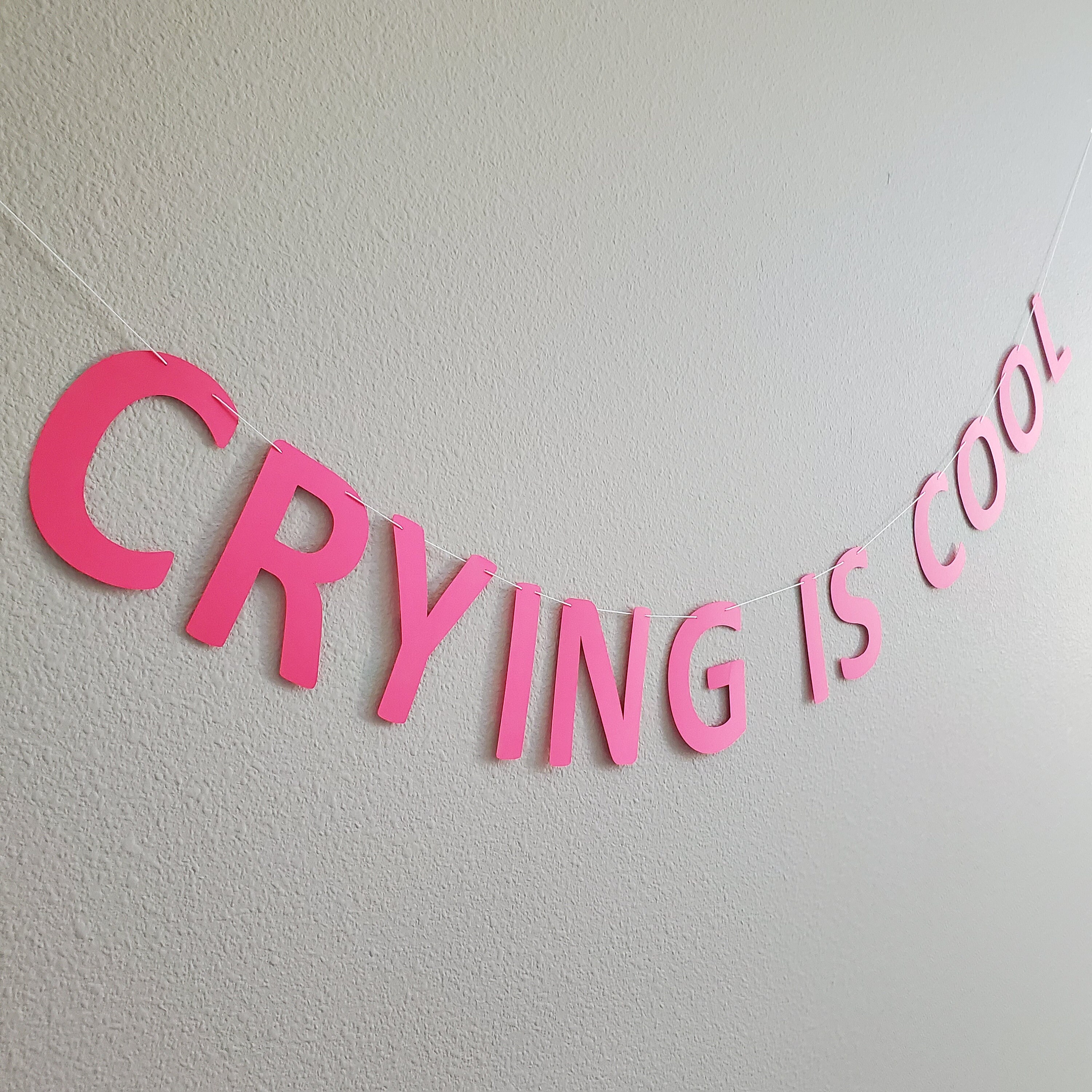 Crying is Cool Crying is Cool Banner Custom Banner Custom - Etsy Canada