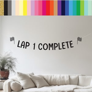 Lap 1 Complete Racing 1st Birthday First Birthday Party - Etsy