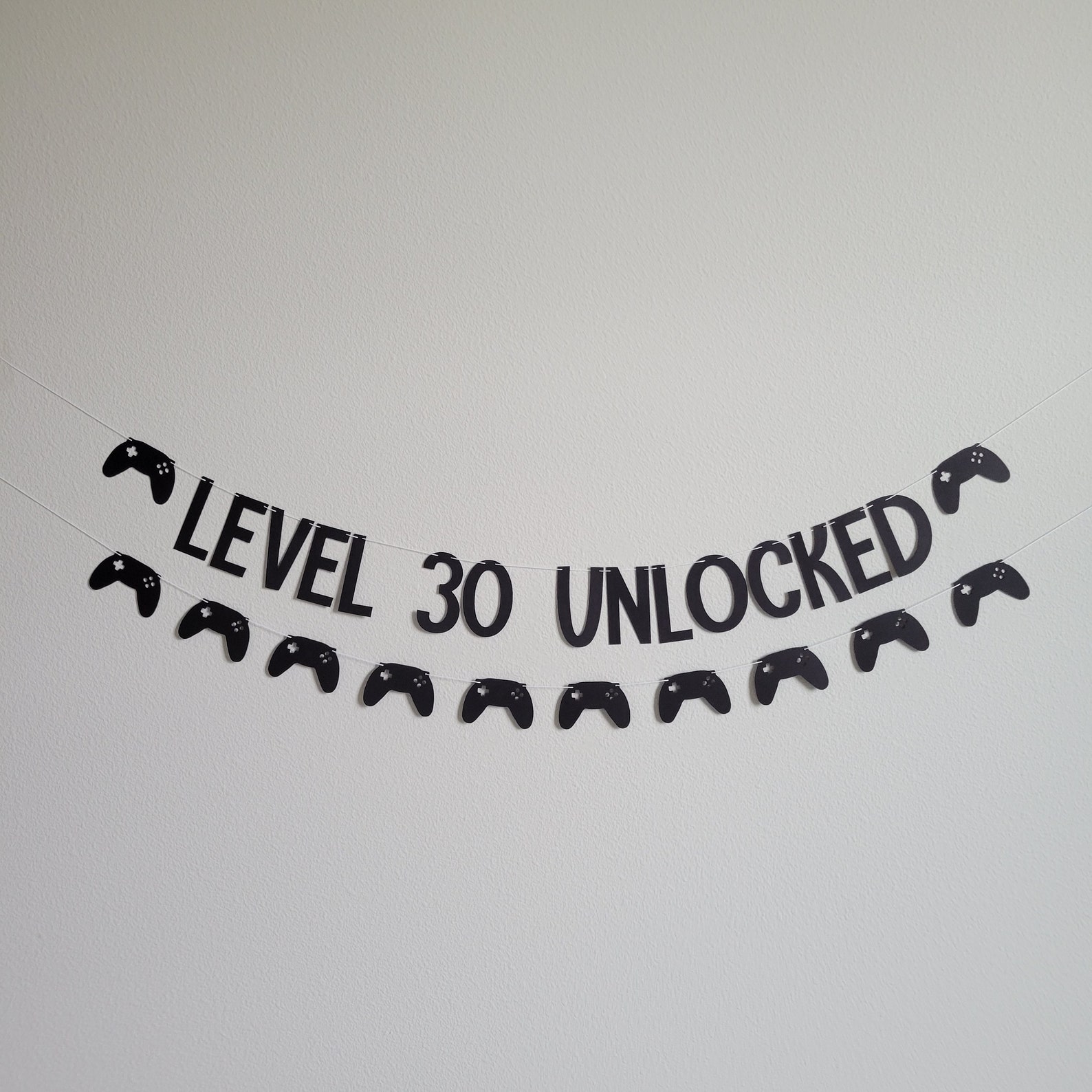 Level 30 Unlocked Gamer Birthday Gaming Birthday Banner - Etsy