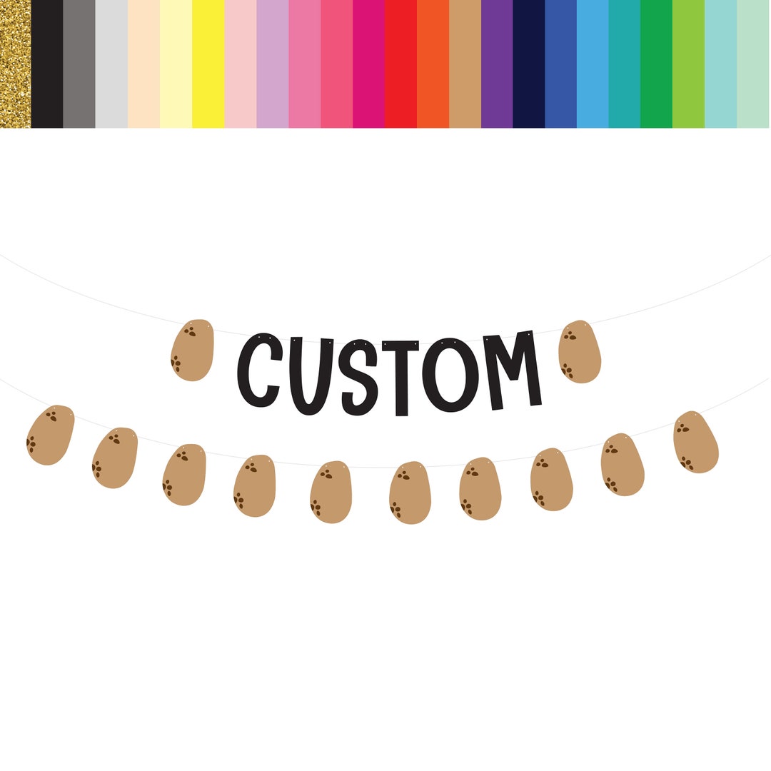 Custom Potato Banner Potato Bar Potato Bar Banner Potato - Etsy