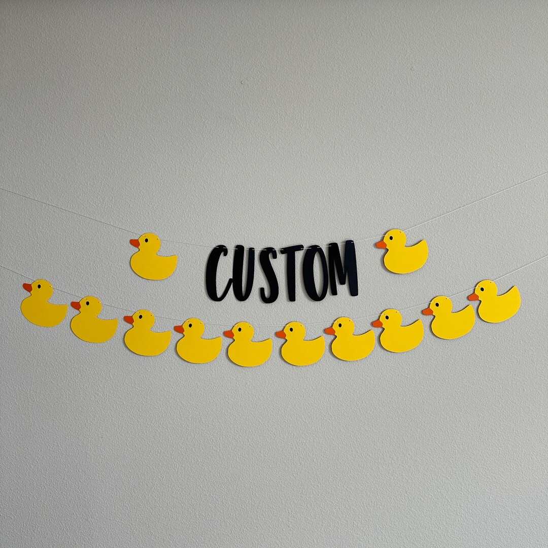 Custom Duck Banner, Rubber Duck Theme, Duck Decorations, Duck Birthday ...