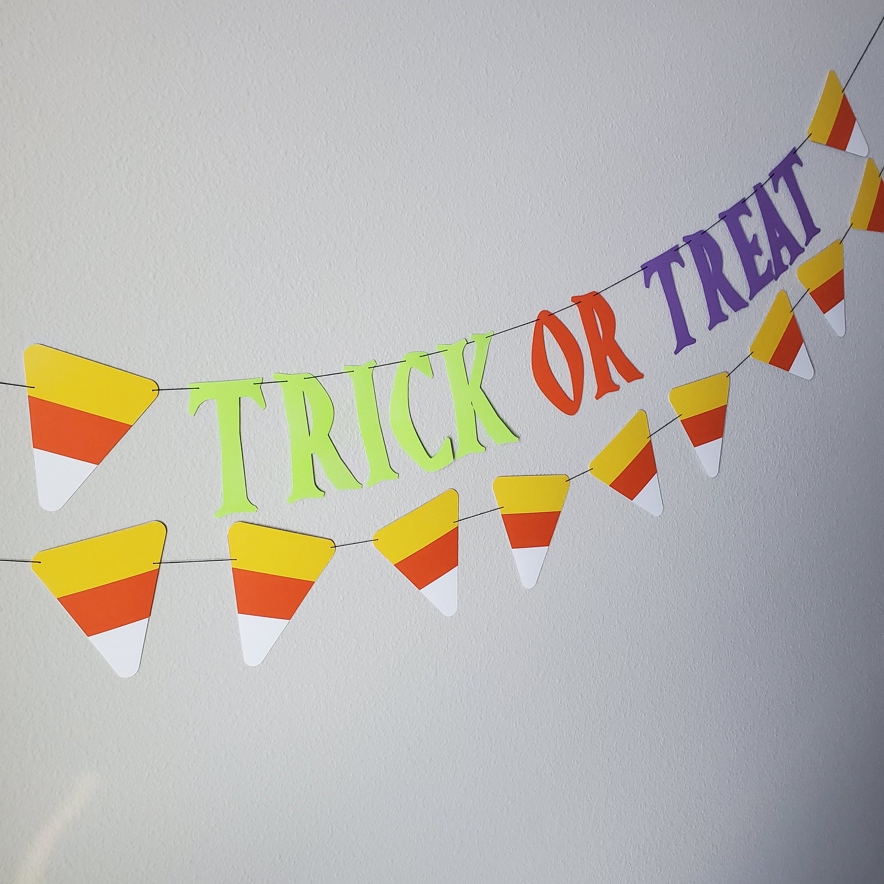 Trick or Treat Trick or Treat Banner Halloween Banner - Etsy