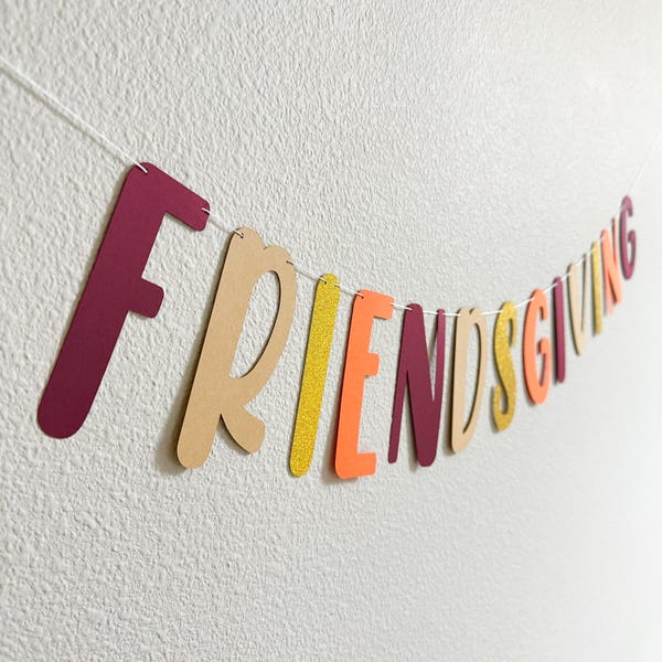 Printable Friendsgiving Banner - Etsy