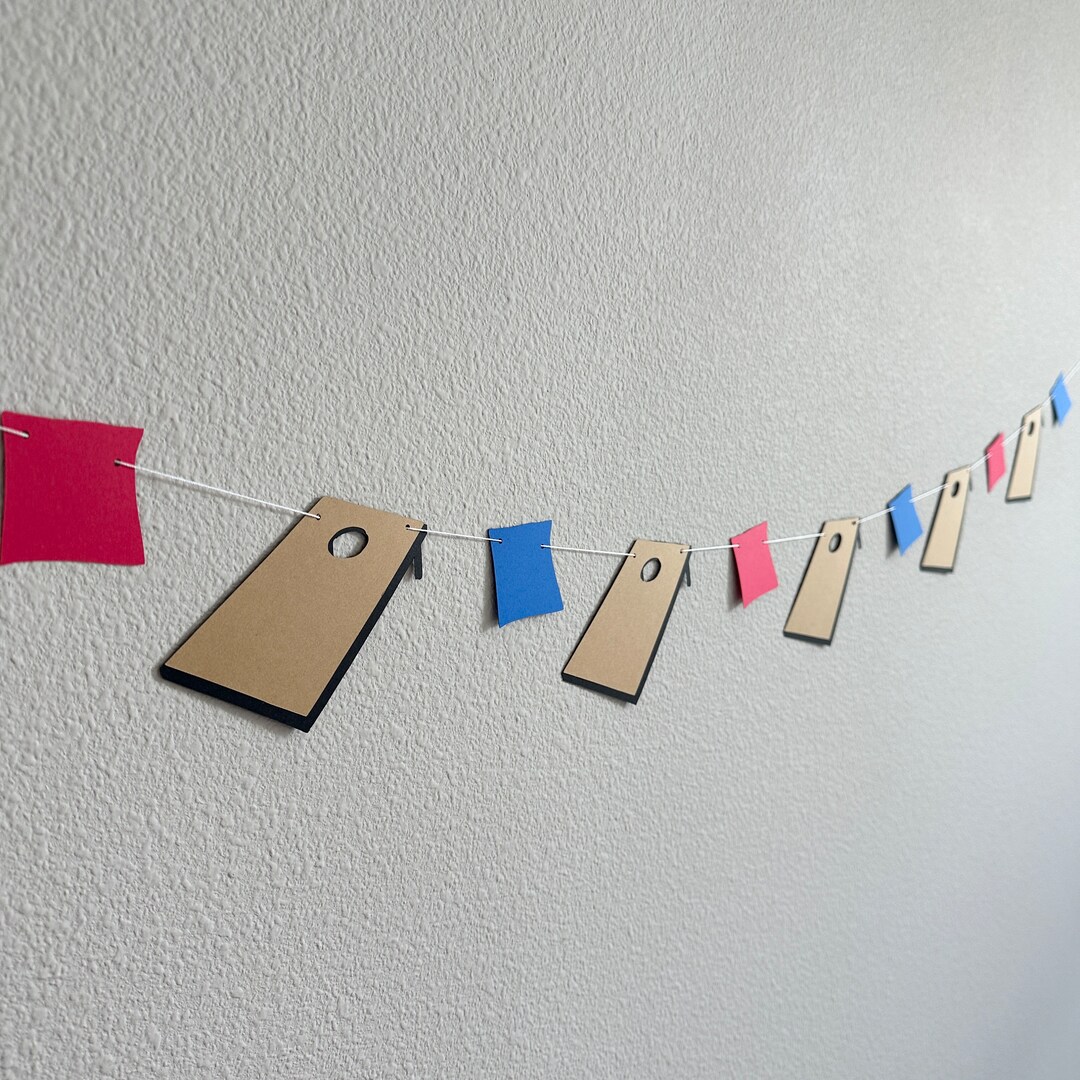 Cornhole Banner, Cornhole Garland, Cornhole Birthday, Cornhole ...