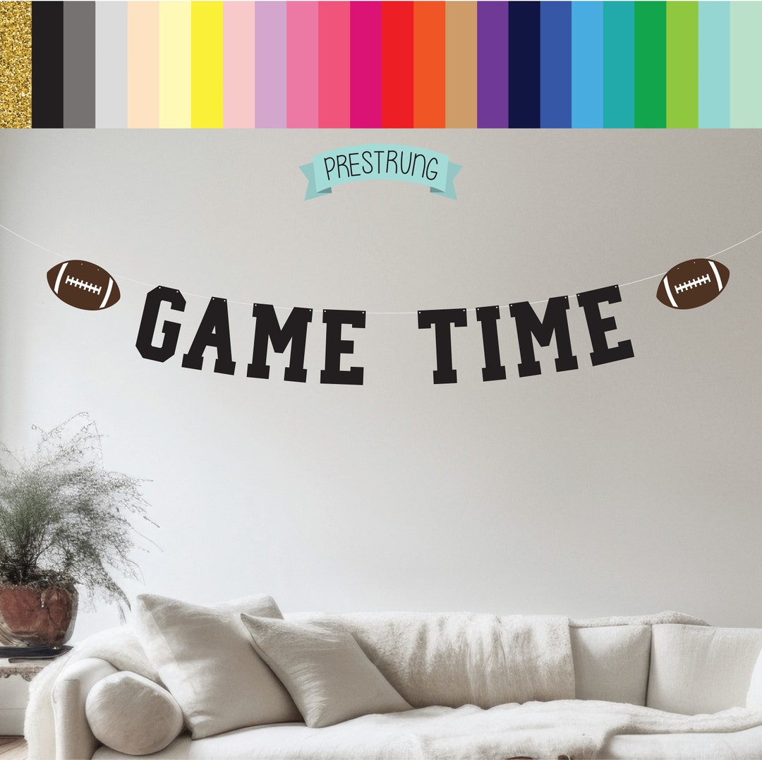 Game Time Game Time Banner Game Time Decorations Custom - Etsy