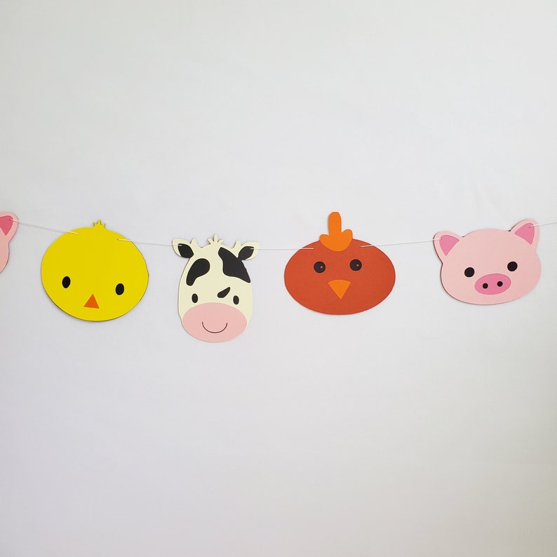 Farm Animal Garland Farm Animal Banner Farm Animal Decor - Etsy