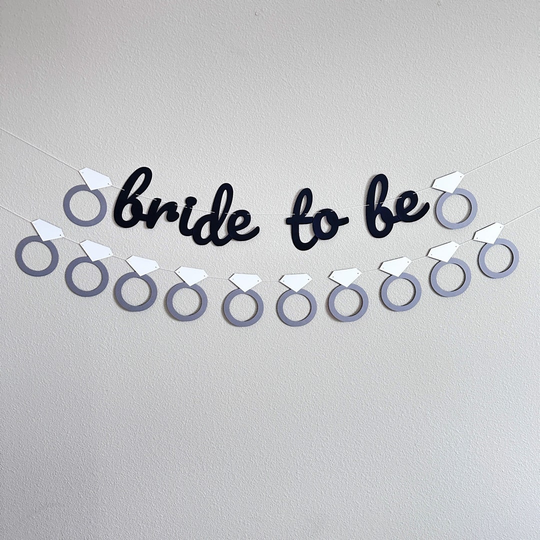 Bride to Be, Bride to Be Banner, Bachelorette Party, Bridal Shower ...