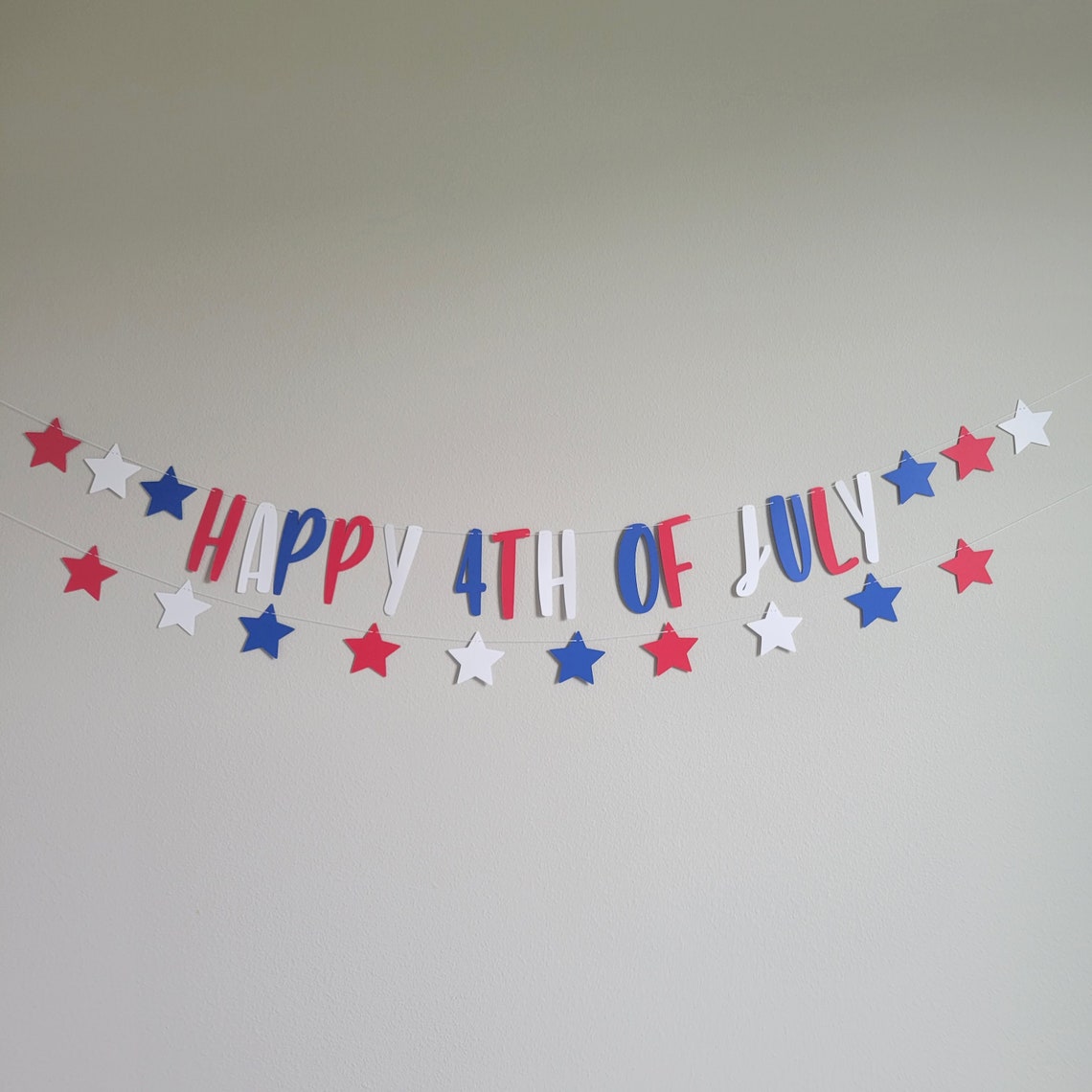 Red White and Blue Birthday Banner Patriotic Birthday Banner - Etsy