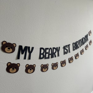 My Beary 1st Birthday, Bear Themed Birthday, First Birthday, Custom ...