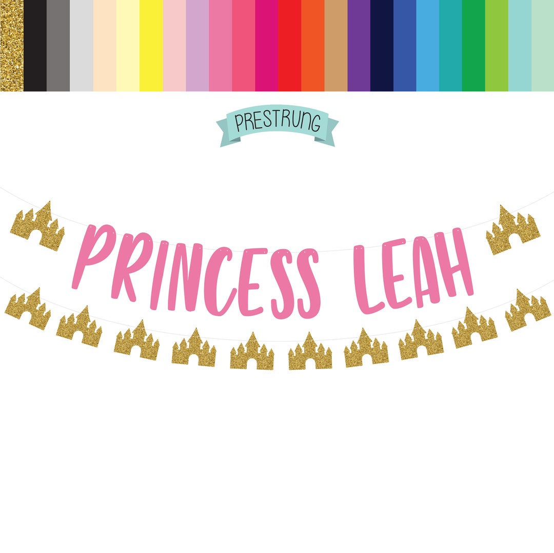 Custom Princess Banner Princess Banner Personalized Princess - Etsy