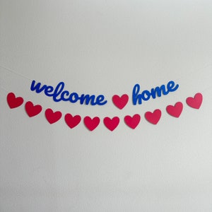 Welcome Home, Welcome Home Banner, Royal Blue Banner, Military Welcome ...