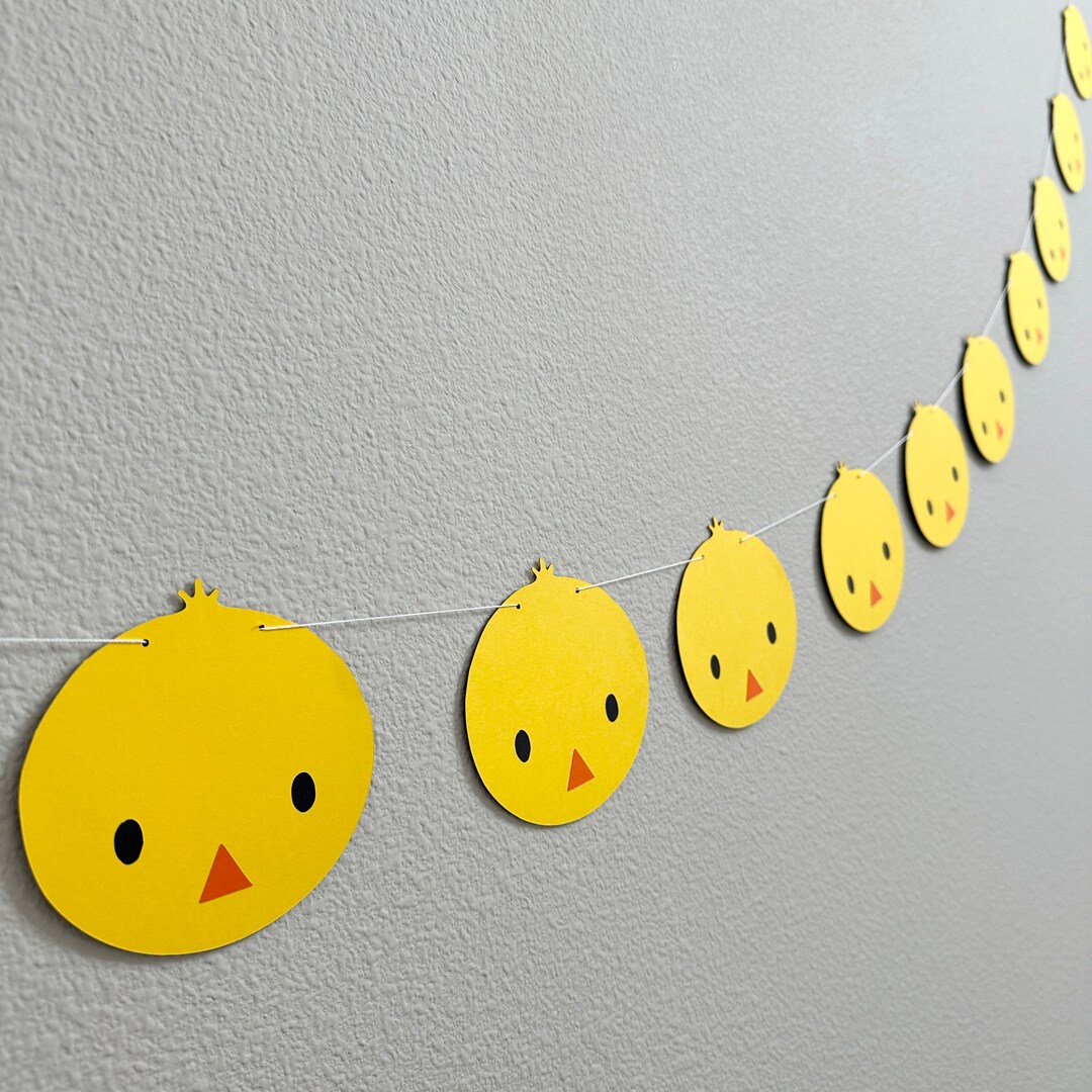 Chicks Garland, Chicks Banner, Chicks Decor, Babies Room Chicks, Chicks ...