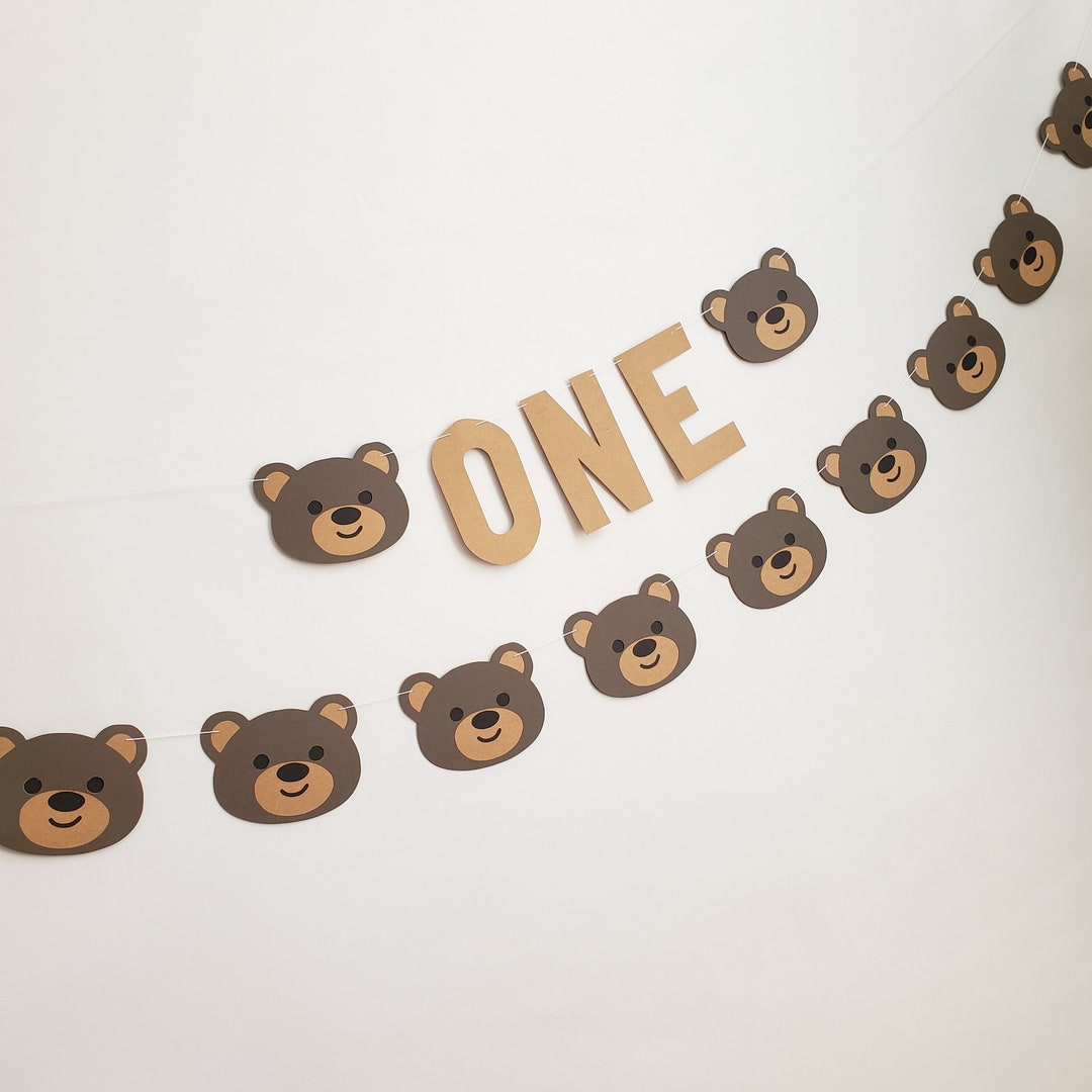 Bear Garland Bear Banner Bear Decor Cute Bear Decorations - Etsy